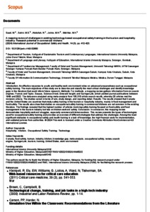 A mapping review of challenges in existing technology-based occupational safety training in the ...